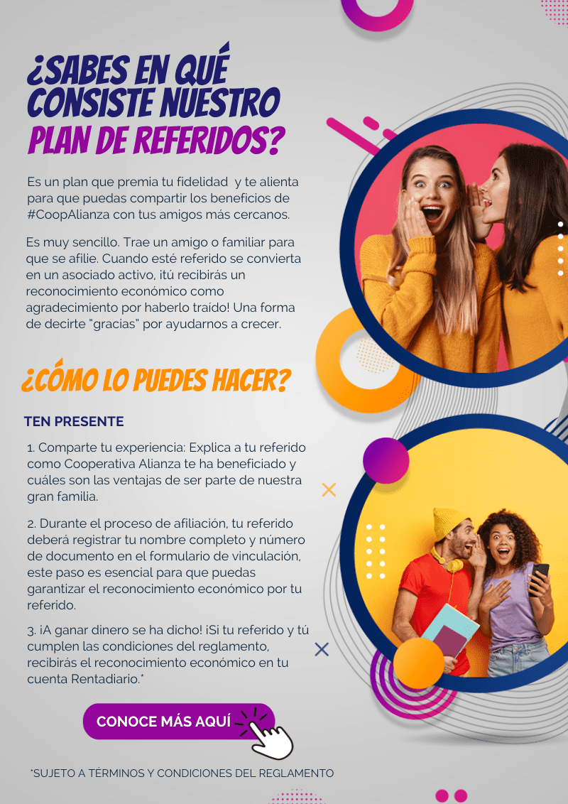 Conoce todo acerca de nuestro plan de referidos | becoop